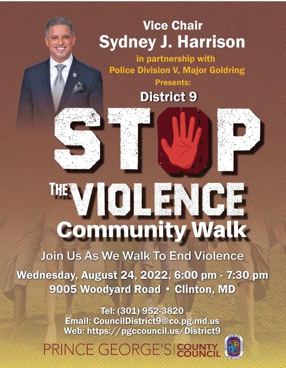 Stop The Violence Community Walk 8/24/22 – Arch of Knowledge, Inc.